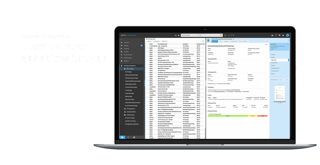 Vertragsmanagement – einfach, sicher, digital | otris software