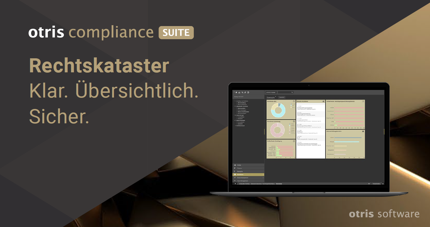 Rechtskataster mit Software managen | otris compliance SUITE